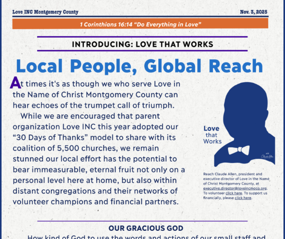 Love that Works | Love INC Montgomery County